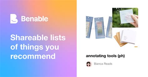 Annotating Tools Ph