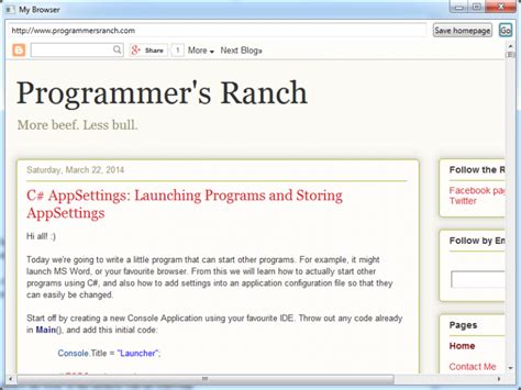 C AppSettings Saving User Preferences In A WPF Browser Application Gigi Labs
