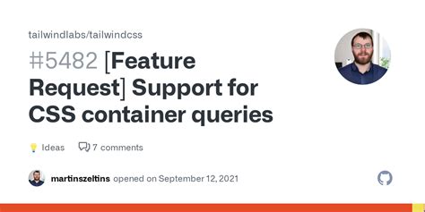 Feature Request Support For Css Container Queries · Tailwindlabs
