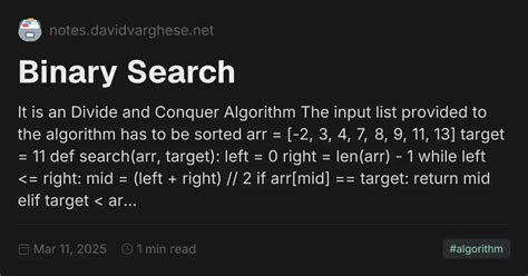 Binary Search