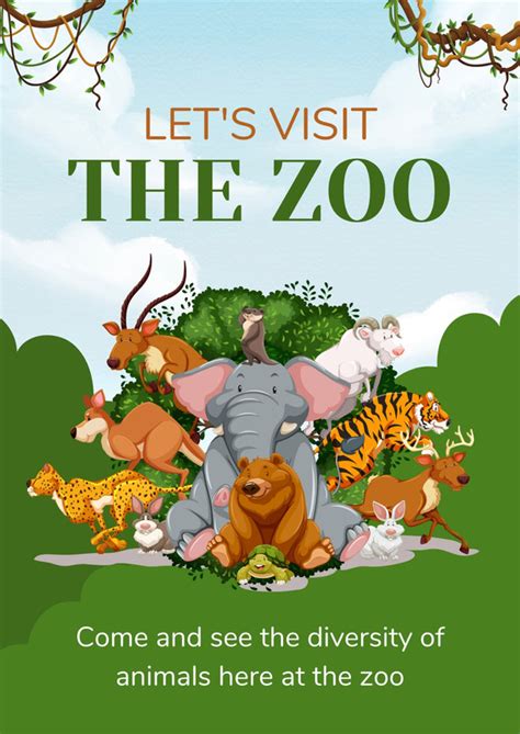Free And Customizable Zoo Templates