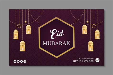 Eid Mubarak Web Banner Design Eps Graphic By Sadhincosta128 · Creative