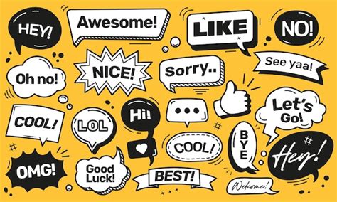 Cartoon Voice Bubble Clipart