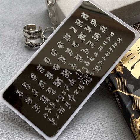 TAKIDA Пластина для стемпинга mini 01 Letter Collection купить на OZON ...