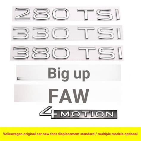 21 22 Bora Lavida Tiyue Tiguan L Displacement Label Rear Number Label