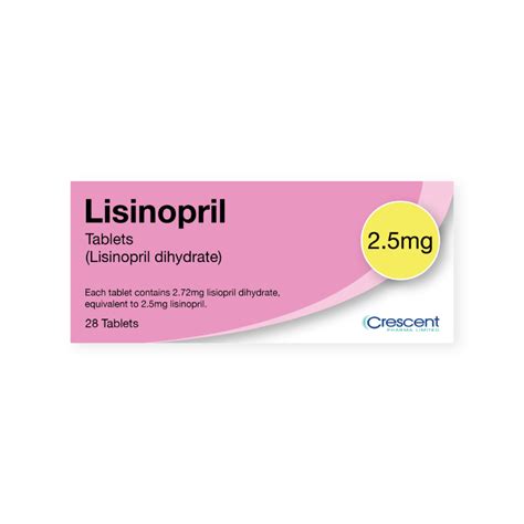 Lisinopril 25mg Tablets Crescent Pharma