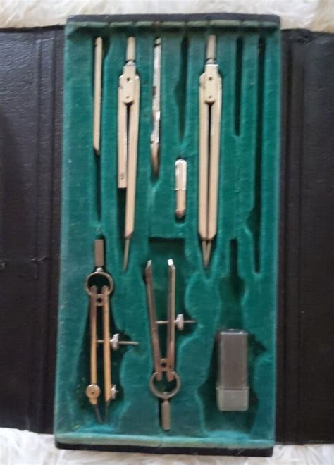 Micronta Deluxe Vintage Engineers Compass Drafting Set Ebay