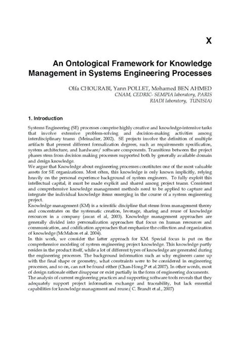 Pdf An Ontological Framework For Knowledge Management In Cedriccnamfrfichiersart1985