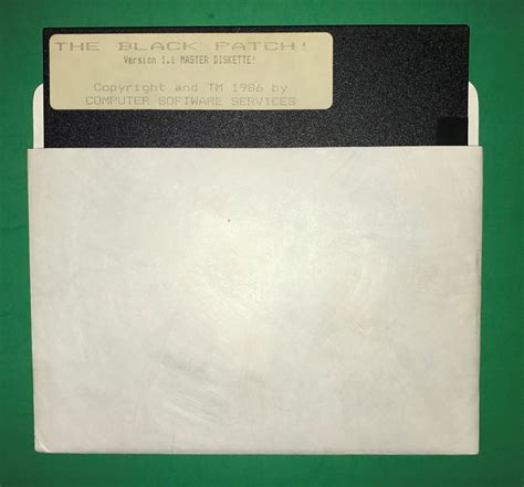 Atari 8 Bit Computer The Black Patch By Css 1 Disk Collectors