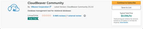 Cloudbeaver Community Deployment On The Aws Marketplace · Dbeaver Cloudbeaver Wiki · Github