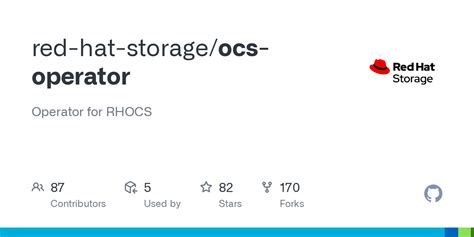 Github Red Hat Storage Ocs Operator Operator For Rhocs