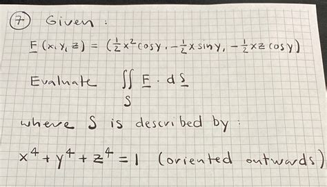 Vector Calculus Maybe Related To Stokes Theorem Gauss Theorem Course Hero