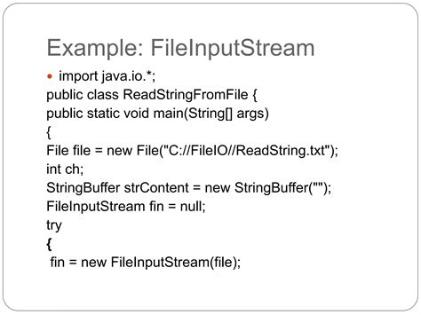 Files And Streams In Java Pptx