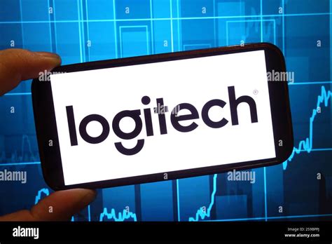 In This Photo Illustration The Logitech Company Logo Is Seen Displayed On A Smartphone Screen