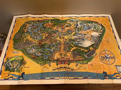 Vintage 1968 Disneyland Map 1954250857