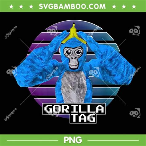 Retro Gorilla Tag Png