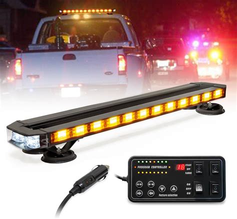 Lumenix 31 Inch 168 Led Amber Rooftop Strobe Emergency