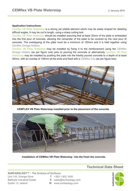 Cemflex Vb Plate Tds Pdf Science