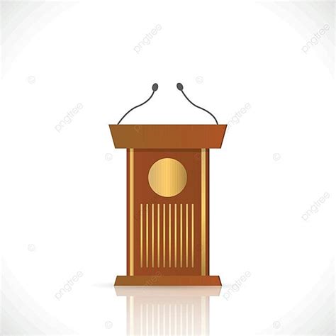 Wooden Podium Illustration Brown Art Podium Vector, Brown, Art, Podium PNG and Vector with ...