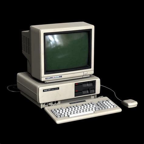 Old Computer 02 Free Desktops Models Blenderkit