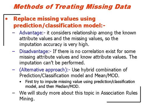 Data Mining Data Quality Missing Values Imputation Using