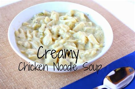 Creamy Chicken Noodle Soup Recipe