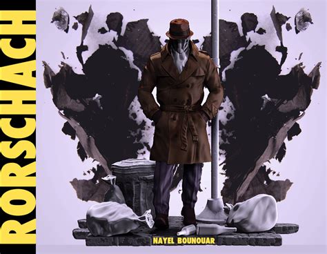ArtStation - Rorschach Fan Art - Watchmen - WIP