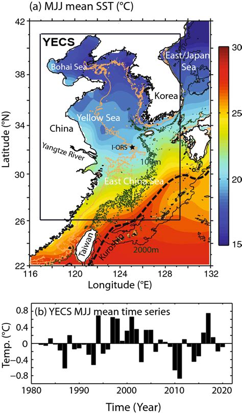 A The Spatial Distribution Of The Early Summer Mjj Mean Sst Shading
