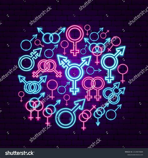 Gender Sex Neon Concept Vector Illustration Stock Vector Royalty Free Gender Sex Neon Concept Vector Illustration Stock Vector Royalty Free