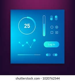 Dashboard Ui Ux Kit Bar Chart Stock Illustration