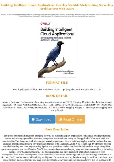 read [pdf] building intelligent cloud applications develop scalable