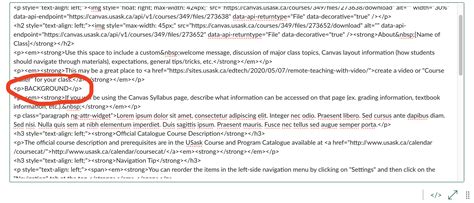 Canvas HTML Editing GMCTL Online Teaching Edtech Ideas Archived