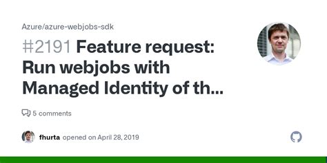 Feature Request Run Webjobs With Managed Identity Of The Appservice