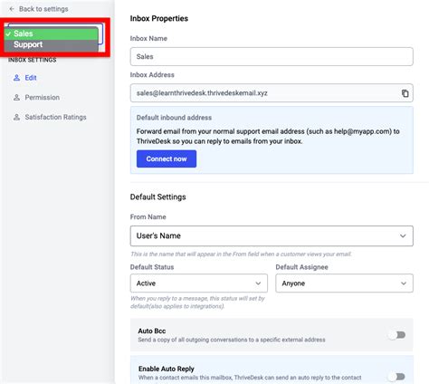 Inbox Settings Explained