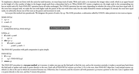 To Implement A Disjoint Set Forest With The