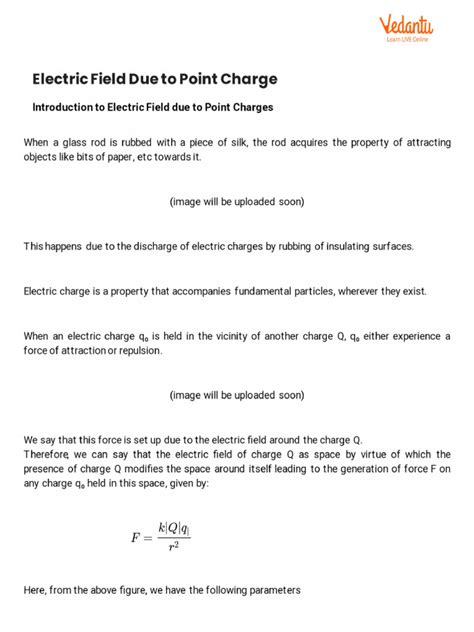 Electric Field Due To Point Charge Pdf