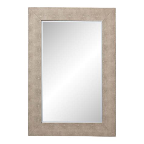 Structure Rectangle Mirror In Ivory Chairish