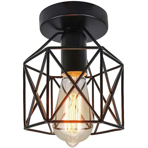 Lámpara De Techo Industrial Lámpara De Techo Vintage Industrial Luminaria De Suspensión Para