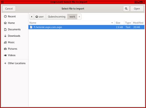How To Setup OpenVPN Fedora AppVM For OVPN Community Guides Qubes OS Forum