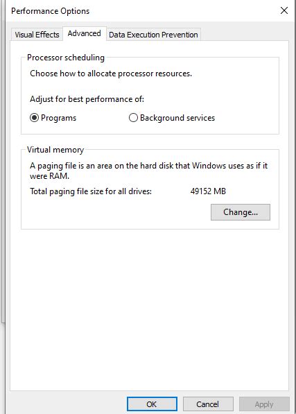 the paging file is too small for this operation to complete microsoft