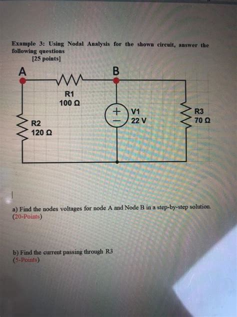 Solved Example Using Mesh Analysis For The Shown Circuit Chegg
