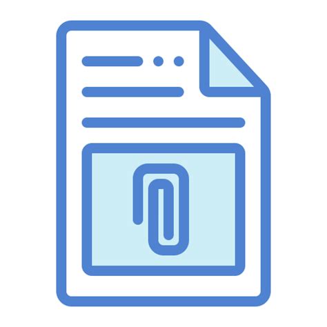 Attach Generic Blue Icon