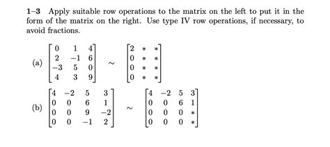 1 3 Apply Suitable Row Operations To The Matrix On Chegg Com