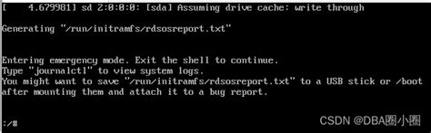 【liunx】centos无法启动报错you might want to save “ run initramfs rdsosreport