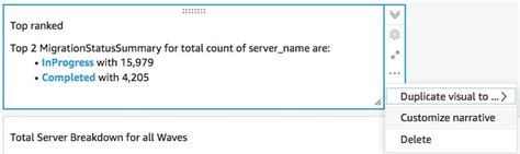 Step 8 Optional Build A Migration Tracker Dashboard Cloud Migration Factory On Aws