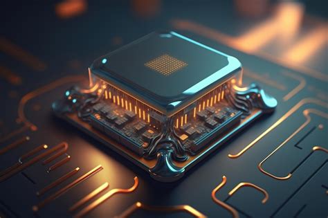 Premium Ai Image Closeup Of Computer Chip On Motherboard