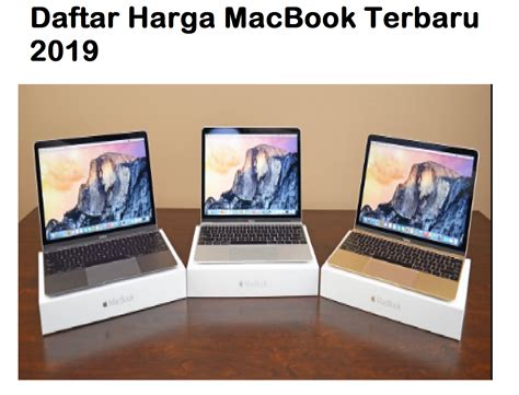 Daftar Harga Macbook Terbaru Harian Nusantara