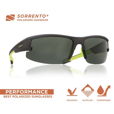 Sorrento Eyehawk Performance Motorbike Polarized Rectangle Sunglasses
