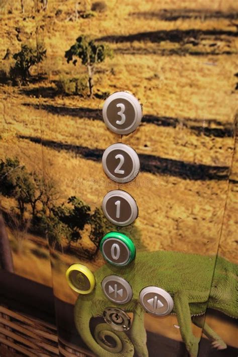 Lift Control Panel Taken Inside Lift Buttons Visible 0 1 2 3 Close Door Open Door Stock