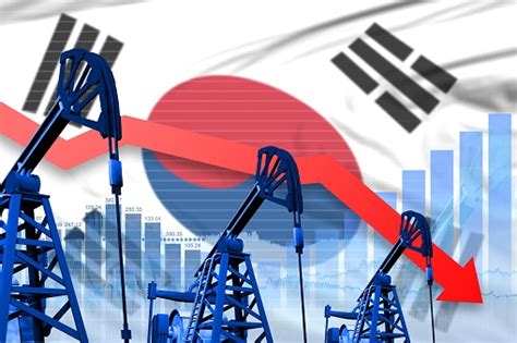 한국 석유 산업 또는 시장 개념의 산업 그림 3d 일러스트레이션 대한민국에 대한 스톡 사진 및 기타 이미지 Istock